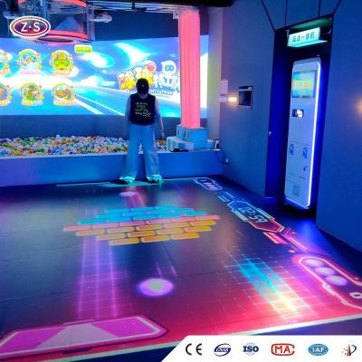 China Ultra Short Throw Mobile interactive floor projector with Fitness Brain and Fun Games for sale