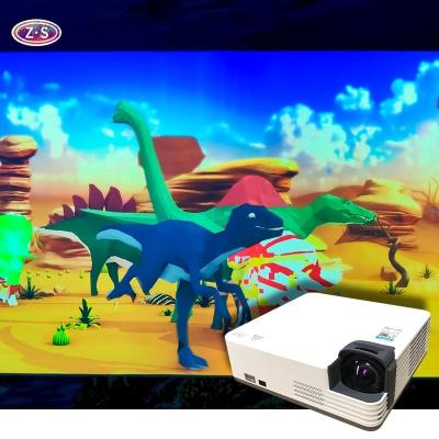 China Auto Service Center Play Area Using Interactive Coloring Wall For Kids for sale