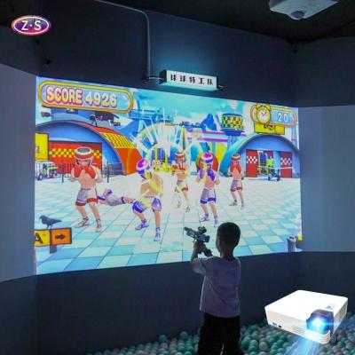 China Projection Wall System 30 Games Soft Play Ball Pit For Kids Indoor Playgrounds for sale