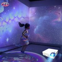 China Interactive Trampoline Experience with Three Screen Immersive Projection Display for sale