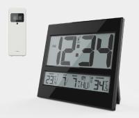China LUMINOVA Digital Atomic Wall Clock 22.2cm with Weather Station and Dual Alarm System for sale