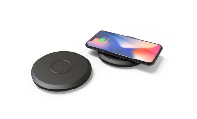 China Portable Wireless Charger Pad Dual Alarm Iphone Charger Pad With Real Time Clock for sale