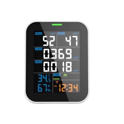 China 400-5000ppm Measure Range USB-C Portable Air Meter PM2.5 Monitor PM10 AQI TVOC HCHO for sale