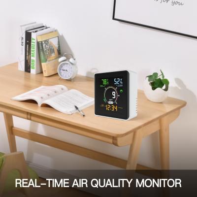 China PM2.5 Indoor Air Quality Meter Wifi Tuya Gas Analyzer For Monitoring Humidity for sale