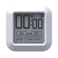 China Square Magnetic Digital Timer with Touch Screen LCD Display - 99 Minute Range, 2 AAA Battery Power, Model YT6738 for sale