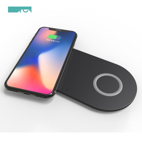 Quality 2025 Hot Offer Dual Fast Wireless Charger Pad Wireless Stand for sale