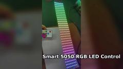 Customized 5050 RGB LED built-in IC addressable LED strip