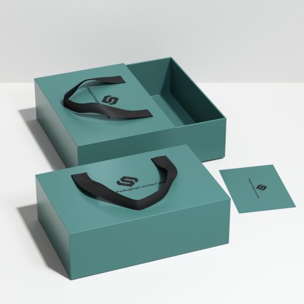 Quality Luxury Jewelry Drawer Box Custom Logo Aseptic Recycled Sponge Lining for Necklace False Eyelashes Tea Box Packaging for sale