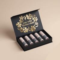 Quality Luxury Cosmetic Gift Box Embossed Gold Stamping Small Business Magnetic Packing for sale