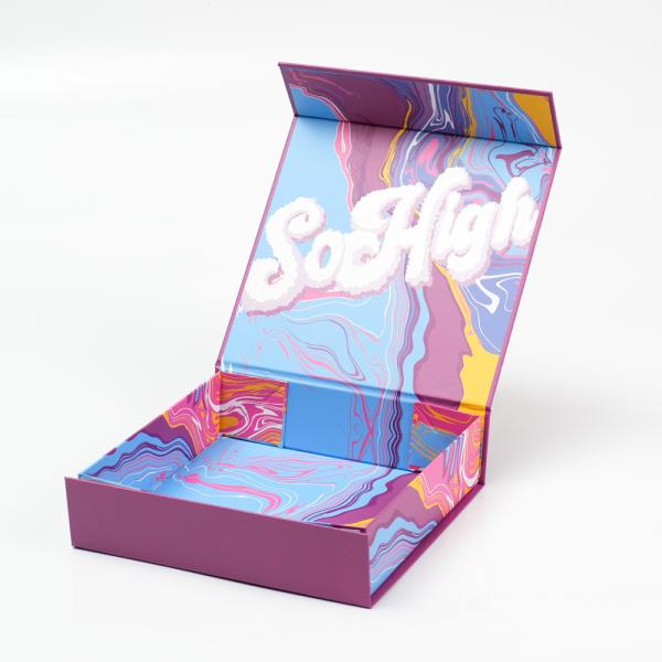 Quality Luxury Recyclable Empty Magnetic Box Custom Logo Wholesale Eva Rigid Cardboard Magnetic Gift Packaging Box With Eva Foam Insert for sale