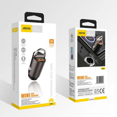 China Custom Printed 3C Product Packaging Paper Box with Hook Spot UV Car Charger USB-Customized Logo and Brand Embossed Printing for sale