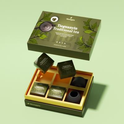 China Customized Design LOGO Premium Empty Green Tea Packaging Box Set New Universal Longjing Maojian Biluochun Gift Boxes for sale