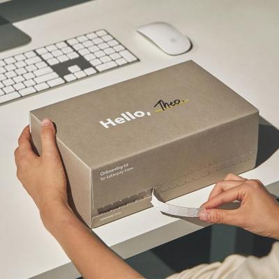 China Eco Corrugated Cardboard Flat Boxes Tear Strip Zipper Box With Logo Packaging Shipping Mailer Kraft Box for Clothing Recyclable for sale