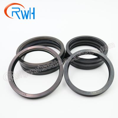 China Tipo preto hidráulico do poliuretano U de Rod Seal IUH para mecânico à venda