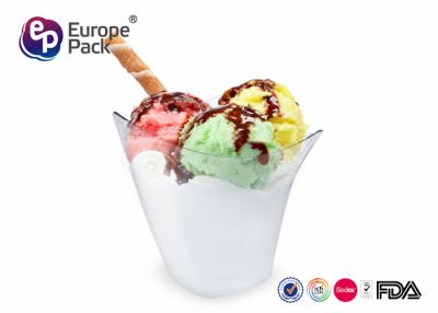 中国 使い捨て可能なプラスチック デザートのコップ186ml 6.5OZ PSの物質的な小型容器 販売のため
