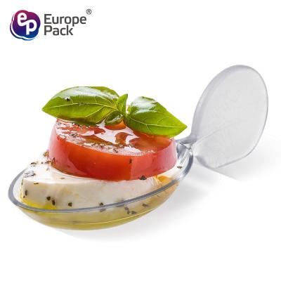 Cina Il nuovo arrivo BPA libera il cucchiaio di dessert di plastica di stile del pesce di PS per il ristorante in vendita