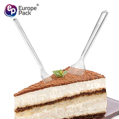 Cina Cucchiaio di plastica del yogurt dei prodotti di Eco del dessert della radura eliminabile amichevole della coltelleria in vendita