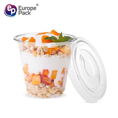 Cina Tazza eliminabile del frullato dell'ANIMALE DOMESTICO clear150ml dei nuovi prodotti con il coperchio piano in vendita