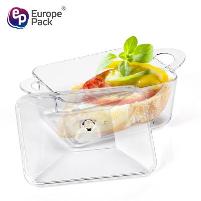Cina Contenitore di alimento eliminabile delle stoviglie 70ml del dessert di qualità all'ingrosso piccolo con il coperchio in vendita