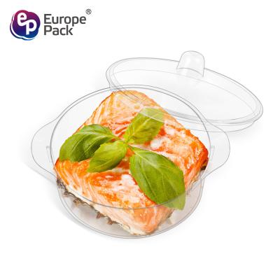 Cina Ciotola di plastica del dessert della piccola insalata trasparente di buona qualità con il coperchio in vendita