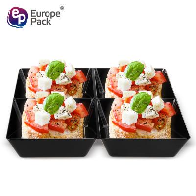 Cina BPA liberano i contenitori di plastica eliminabili della paglia di frumento del compartimento della caramella 4 per il dessert in vendita