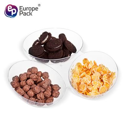 Cina Vassoio amichevole dei compartimenti delle stoviglie 3 di uso di volta di Eco un per alimento in vendita