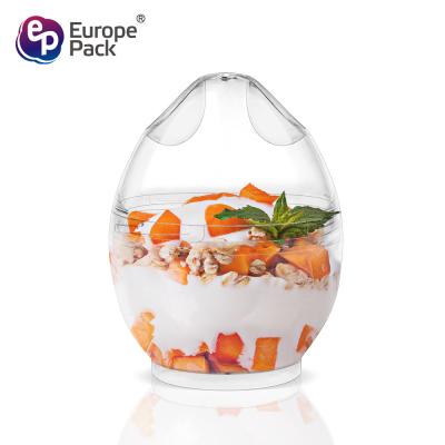 Cina I nuovi prodotti del Europa-pacchetto rimuovono i portauova eliminabili della novità di ps per il dessert in vendita