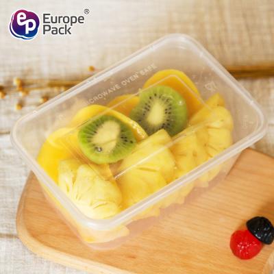 中国 Household plastic food storage container take away pp lunch box 1000ml 販売のため