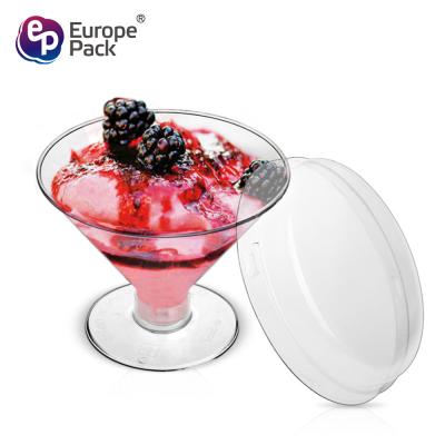 中国 Food grade 135ml  mousse ice cream cups disposable pudding cup with lid 販売のため