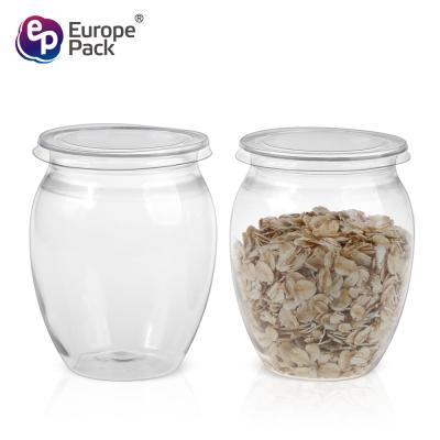 中国 Eco-friendly PET  round ice cream cups plastic dessert cups with lids Ice cream cups 販売のため