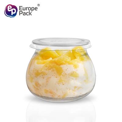 中国 Reusable plastic cups with  lid for  dessert cups Snack cup ice cream cups 販売のため
