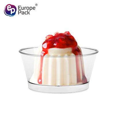 Cina 150ml clear plastic yogurt cups ice cream smoothie sundae cups in vendita