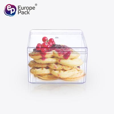 Cina Custom ps hard transparent plastic wedding party candy cookie cake packaging container in vendita