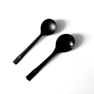 Cina Food Grade Disposable Plastic Round Dessert Ice Cream Spoon in vendita