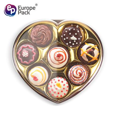 Cina New style wedding packing gift plastic chocolate hearts box in vendita