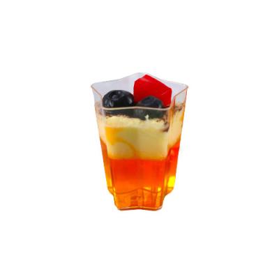 Cina Star Shape Mini Plastic Dessert Tiramisu Mousse Mold Cup in vendita