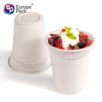 Cina Food grade corn starch 12 oz disposable biodegradable smoothie cups in vendita