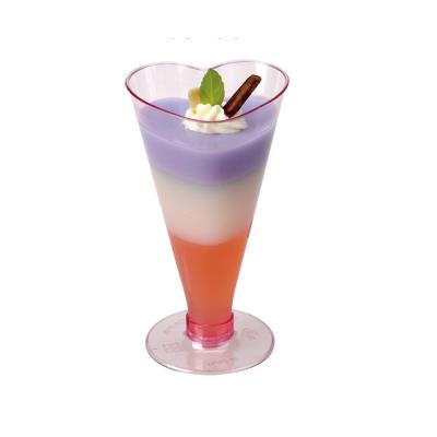 Cina Party catering supplies PS transparent plastic cold drinking wine dessert cup ,disposable plastic champagne flutes in vendita