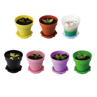 Cina Creative Multi-Colored Plastic Mousse Flower Potted Cake Cups For Party Supplies Baking Pastry Tools in vendita