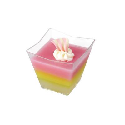 Cina Japan parfaits smoothies mini custom disposable plastic dessert cups in vendita