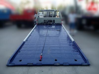China Low angle full land flatbed wrecker titl tray recovery tow truck for sale