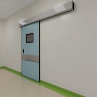 Quality Steel Single Panel Sliding Door Automatic Hospital Sliding Door GMP Compliant for sale