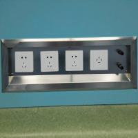 China Flush Mounted Stainless Steel Socket Box for Operating Rooms - 220V/380V, 523-763mm Width, Custom Configurations for sale