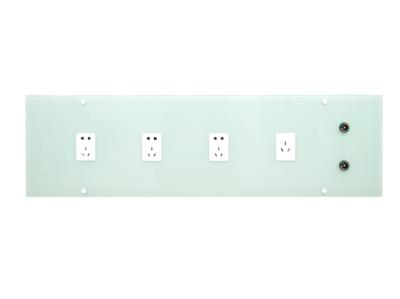 China RoHS Certified Electrical Outlet Box Plastic Outlet Power Box With 4 Sockets for sale