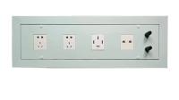 China PSB-01 Power Socket Box with 4 Type G Sockets, 1.5m Cable, 2500W Capacity for Wall Mount Installation for sale