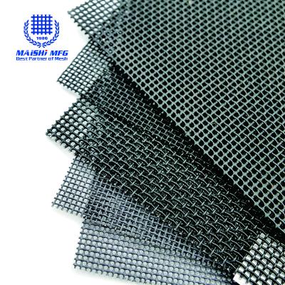 China 10 mesh 316 stainless steel wire marine black level safety screen for sale