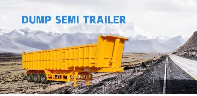 New Design 50t 60t 4 Axles Heavy Duty Side Aluminum Rear 30 50 60ton Hydraulic Semi Truck Dump Trailer