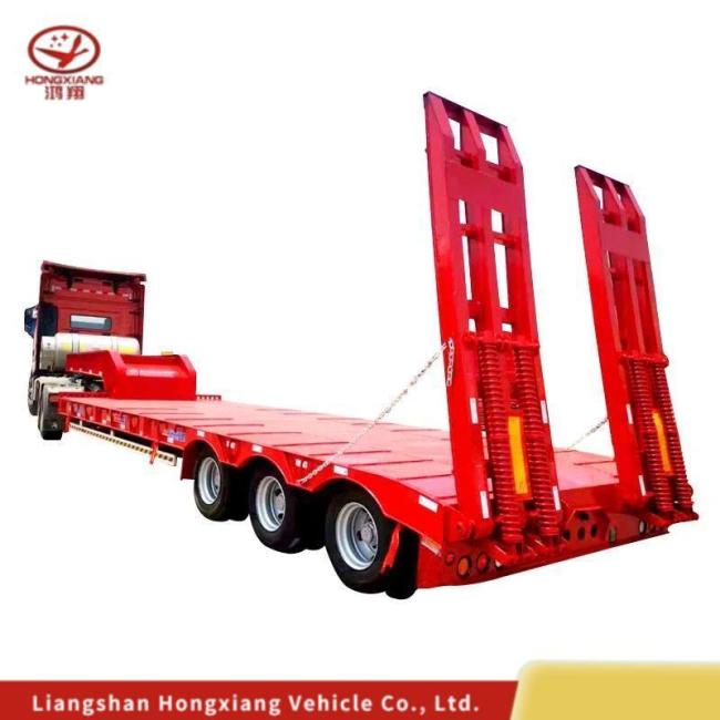 High Quality Flatbed Semi-Trailer Steel Plate Suspension/Air Suspension 60t 80t 100t 120t in Sale
