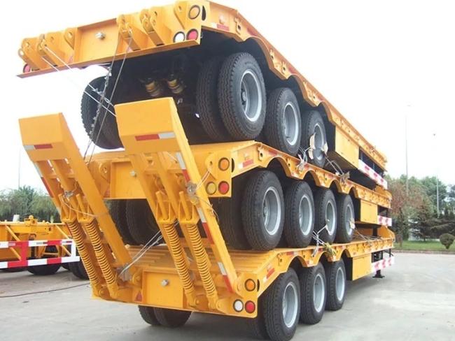 High Quality Flatbed Semi-Trailer Steel Plate Suspension/Air Suspension 60t 80t 100t 120t in Sale