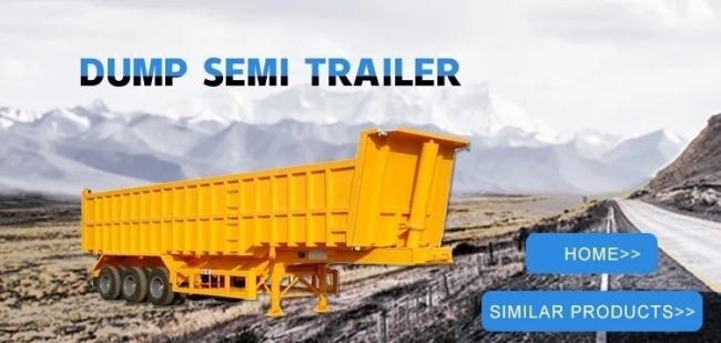 U Type Dump Tipper Truck Trailer 50tons Trailer Tipper Trailer 3 Axle Dump Trailer Tractor Dump Trailers